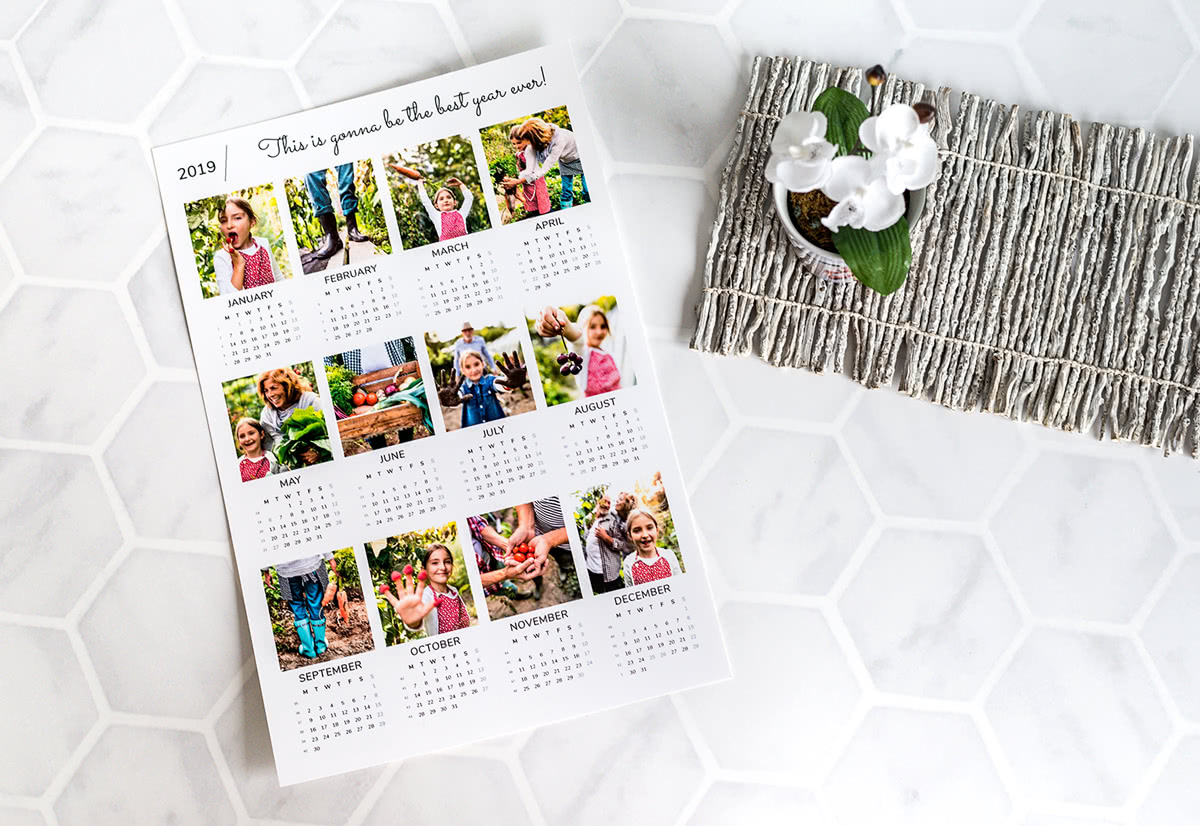 Planning annuel personnalisé avec vos photos - smartphoto